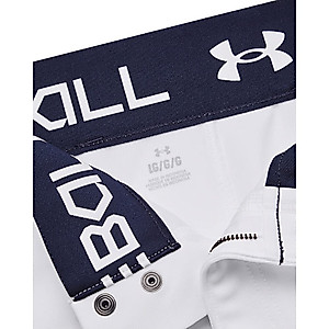 Under Armour Men's Utility Baseball Straight Leg Pant Pipe 22, (102) White/Midnight Navy/Midnight Navy, Medium