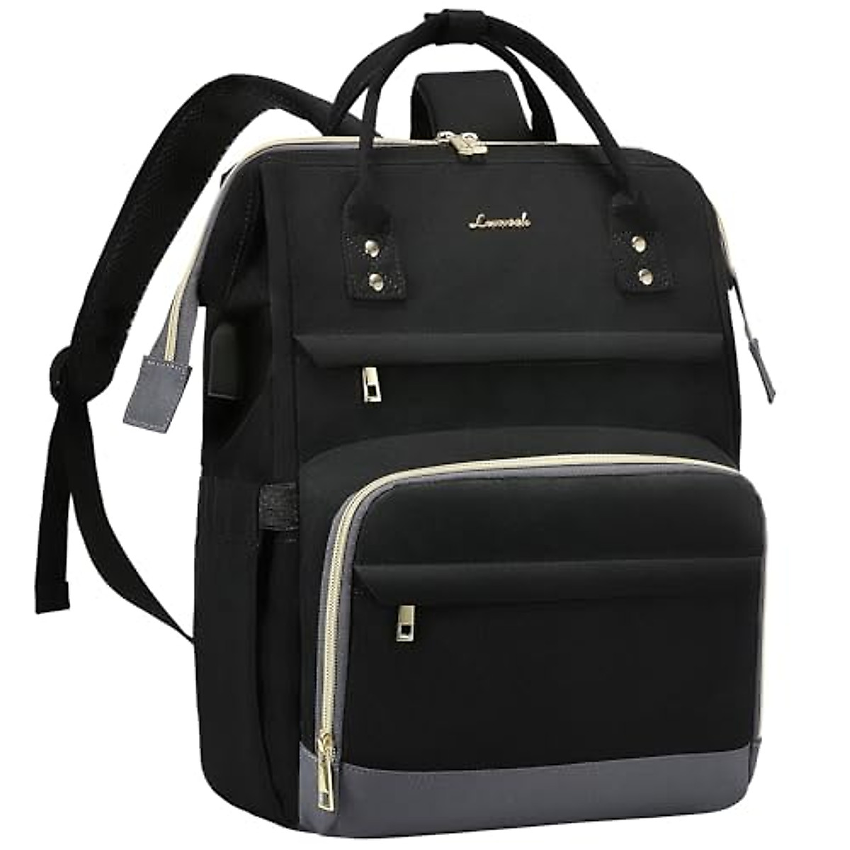 LOVEVOOK Laptop Backpack for Women Backpack Purse 14 Inch Travel Work Backpack Nurse Teacher Bag Large Capacity Computer Backpack with USB Port