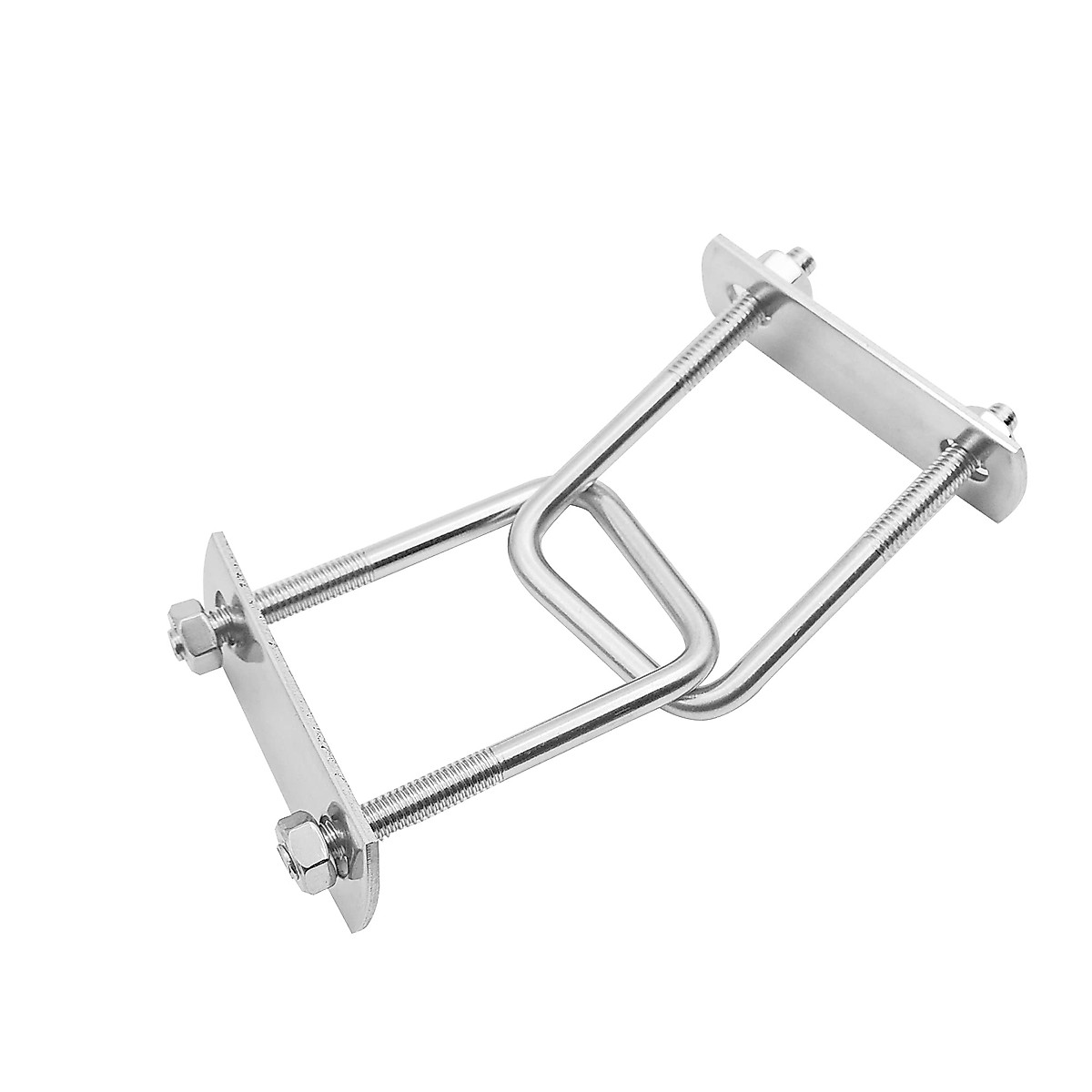 AGOOBO 10 Pack Square U Bolts, 304 Stainless Steel Tie Down U Bolt, Boat Trailer U Bolt (M6, W 1-3/8 x L 2-3/4 inch)