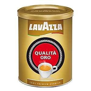 LavAzza Premium Coffees, Qualita Oro, 100% Arabica Ground Coffee Espresso, 8.8 oz (250 g) - 2pcs