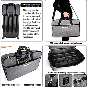 Ghost Fire Guitar Pedal Board Aluminum Alloy 1.76lb Super light Effect Pedalboard 19.8''x11.5'' with Carry Bag,SPL-04