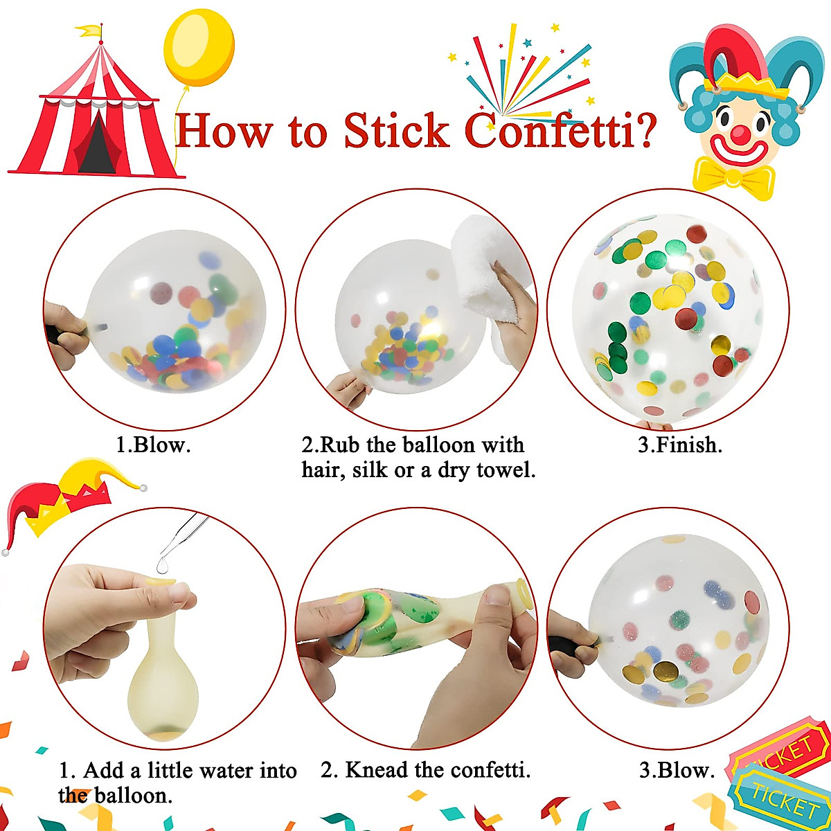 RUBFAC 123pcs Primary Balloons Carnival Circus Balloon Arch Garland Kit, Red Yellow Blue Green Balloons Rainbow Supplies for Baby Shower Paw Theme Birthday Decorations