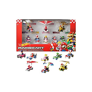 DieCast Hotwheels Mario Kart Cars 8 Pack [Collector Set]