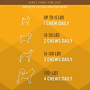 VetIQ Flea & Tick Support for Dogs, Flea and Tick Chewable for Dogs, Supports Dog's Natural Flea Defenses, Free of Added Chemicals and Garlic, Hickory Smoke Flavor, 60 Count