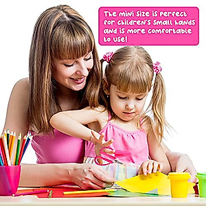 3 Pieces Mini Scissor Travel Scissors Tiny Small Scissors Portable Snips Scissors for Sewing Craft Scissors with Cover for Women Girls Embroidery Fabric Thread, 2.56 x 1.65 Inch, Pink