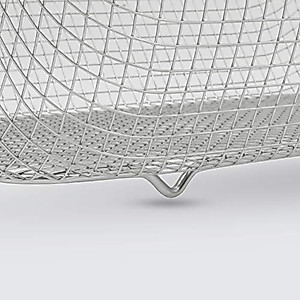 ExcelSteel Rectangular Stainless Steel Basket, 14.75" x 10.75" x 2.5", Stainless