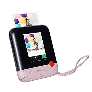 Polaroid Pop 2.0 2 in 1 Wireless Portable Instant 3x4 Photo Printer & Digital 20MP Camera with Touchscreen Display, Built-in Wi-Fi, 1080p HD Video (Speckled Pink).