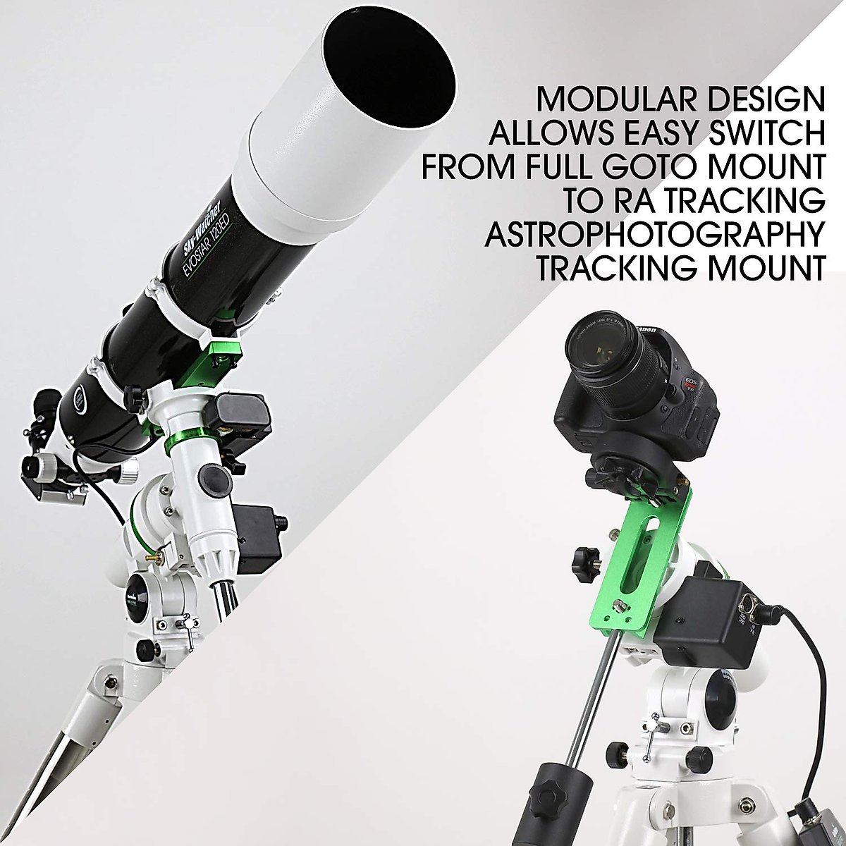 Sky Watcher EQM-35 – Fully Computerized GoTo German Equatorial Telescope Mount – Belt-driven, Astrophotography ready, Computerized Hand Controller with 42,900+ Celestial Object Database,White