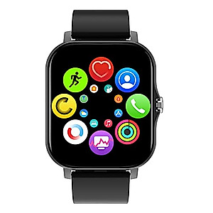 Smart Watch for Android Phones Text and Call, Smart Watch with Text and Call Answer for iOS Phones Compatible Fitness Tracker with Heart Rate, Sleep, Blood Oxygen, Step Counter for Men Women, IP67#