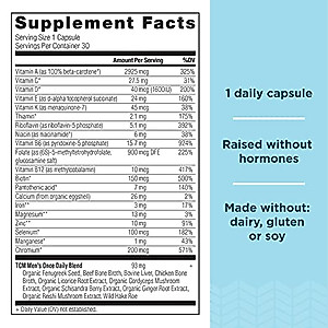 Ancient Nutrition Multivitamin for Men, Ancient Multi Men's Once Daily Vitamin Supplement 30 Ct, Vitamin A, Vitamin B and Vitamin K2, Fenugreek Seed, Supports Immune System, Paleo and Keto Friendly