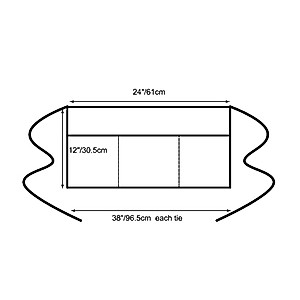 PLOYMONO 1 Pack Heavy Duty Waist Apron with 3 Pockets - Black Waitress Waiter Server Short Apron