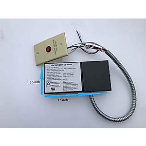 4 Pack Emergency Backup Battery LED Emergency Driver for LED Luminaire with External Driver LED Driver Emergency Power Supply Rechargeable Backup Battery for 277v Low Bay Panel Light Wraparound