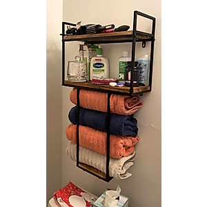 YOHSNOR Wall Mounted Towel Rack - 3 Hooks, Large Capacity, and Versatile - Ideal for Small Bathrooms, Hotels, and Spas - Perfect Towel Storage Solution