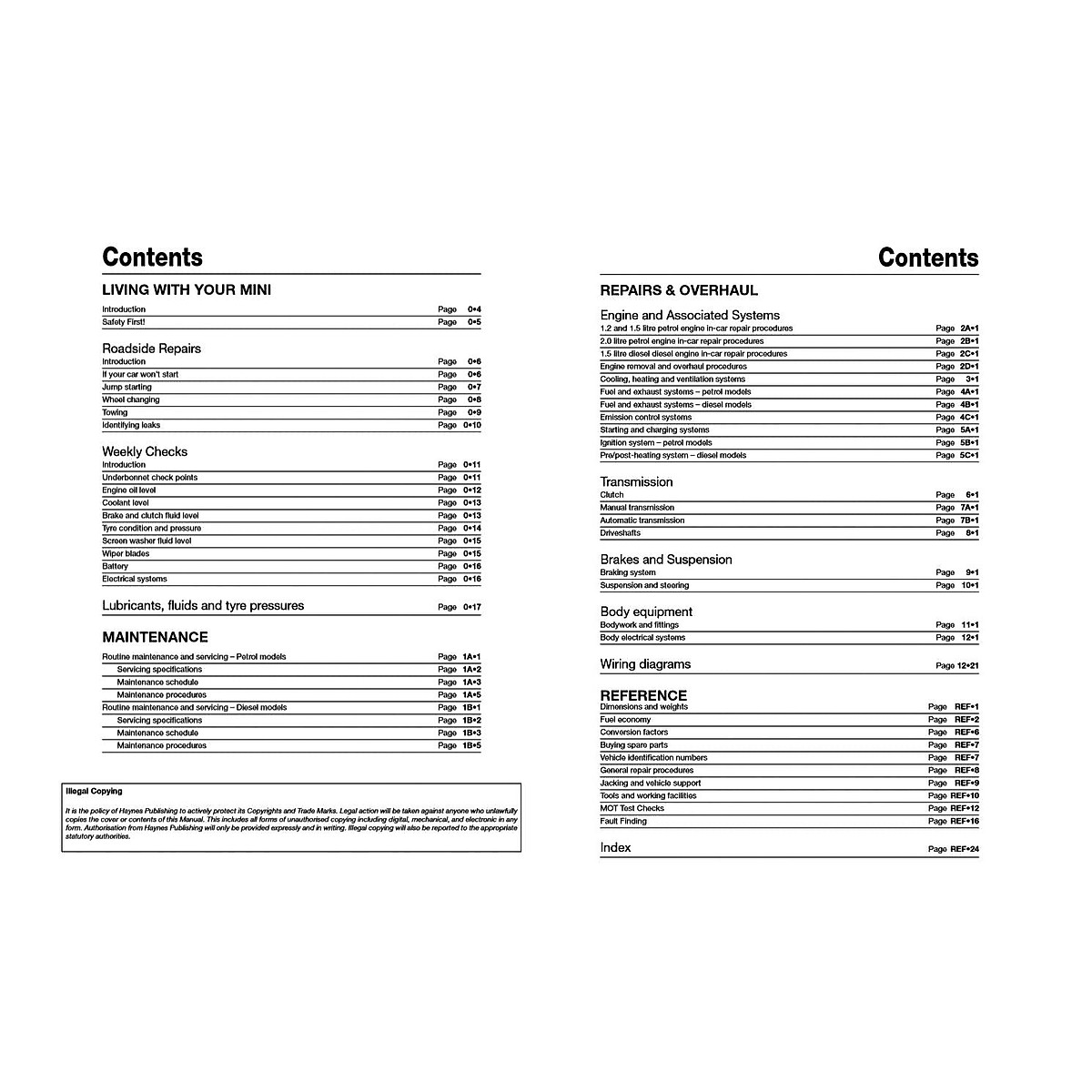 Mini Petrol & Diesel (Mar '14 - '18) Haynes Repair Manual (Paperback)