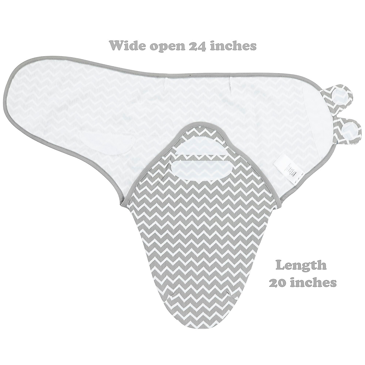 Baby Swaddle Blanket Wrap, Organic Cotton 3-Pack Preemie Swaddle, Baby Swaddles, Premature Size Swaddles Up to 7 Pounds, Grey