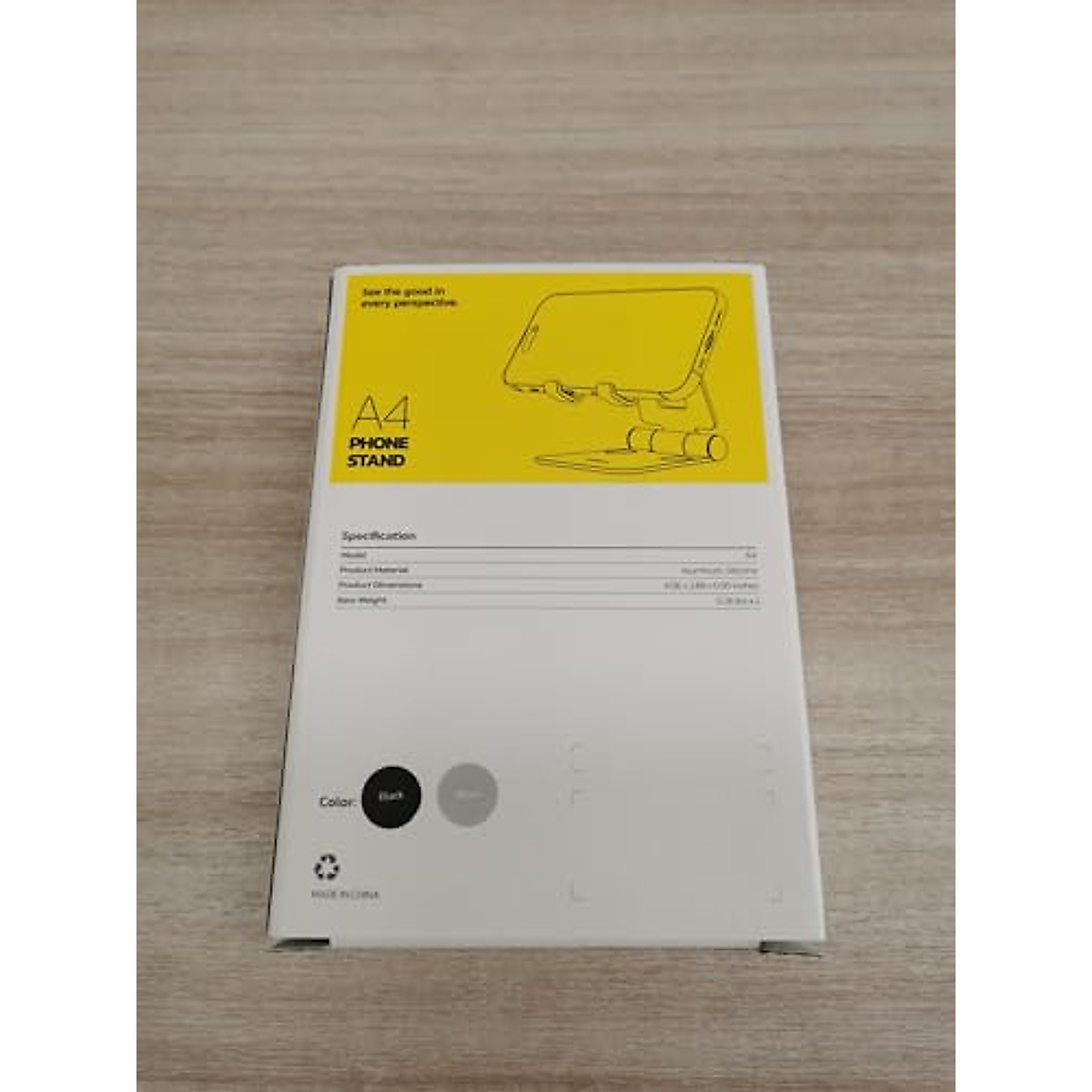 Nulaxy 2 Pack Dual Folding Cell Phone Stand, Fully Adjustable Foldable Desktop Phone Holder Cradle Dock Compatible with Phone 16 15 14 13 12 Pro Xs Xs Max Xr X 8, All Phones, Black & Silver