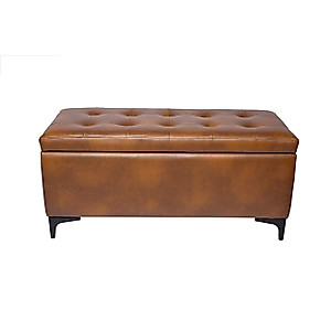 Sunpan Teegan Bench - Bravo Cognac