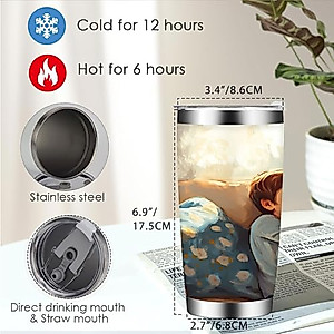 FOCIUZTA 20oz Warm Family Love Tumbler with lid, Travel Coffee Cup, Ideal for Easter, Mother Day, and birthday gifts