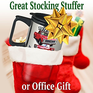 mmandiDESIGNS Pioneer Coffee Travel Mug - 14oz Stainless Steel Tumbler For Your Favorite Cold or Hot Beverages