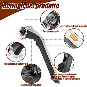 BetterDay Electric Grill Brush with Water Reservoir,Automatic BBQ Brushes for Grill Cleaner,Steam Grill Brush for Outdoor Grill,Unique Grilling Gifts for Men,dad,Grill Master