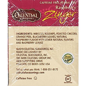 Celestial Seasonings Raspberry Zinger Tea, 20 ct