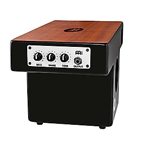 Meinl Pickup Slaptop Cajon Box Drum with Internal Snares and Forward Projecting Sound Ports - NOT MADE IN CHINA - Mahogany Playing Surface, 2-YEAR WARRANTY (PTOPCAJ4MH-M)