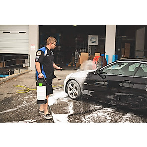 The Rag Company Goizper Group iK Sprayers - Foam Pro 12 Pump Sprayer - Professional Auto Wash, Dry/Wet Foam Spray, Pressure Release Safety Valve, PVC Hoses (6 Liters), Multicolor (IKS-82676+RAG)
