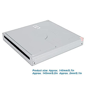 Shanrya Game Disc Drive, Fix Errors Professional Metal Replacement Wearable Game Console Optical Drive for