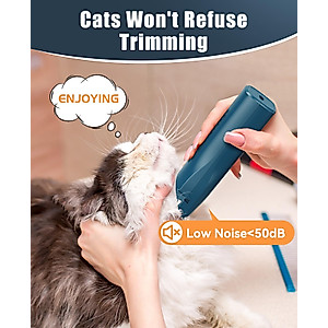 oneisall Pet Clipper for Cat Matted Hair, Pet Shaver for Cats Quiet Pet Hair Clippers Cordless Cat Clippers for Matted Hair Cat Clippers for Long Hair(Standard Blade)…