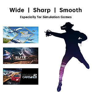 Pimax Vision 8K X VR Headset, Dual Native 4K Monitors, 90Hz for PC VR HMD, Steam VR Gamers, Deluxe Modular Audio Strap.