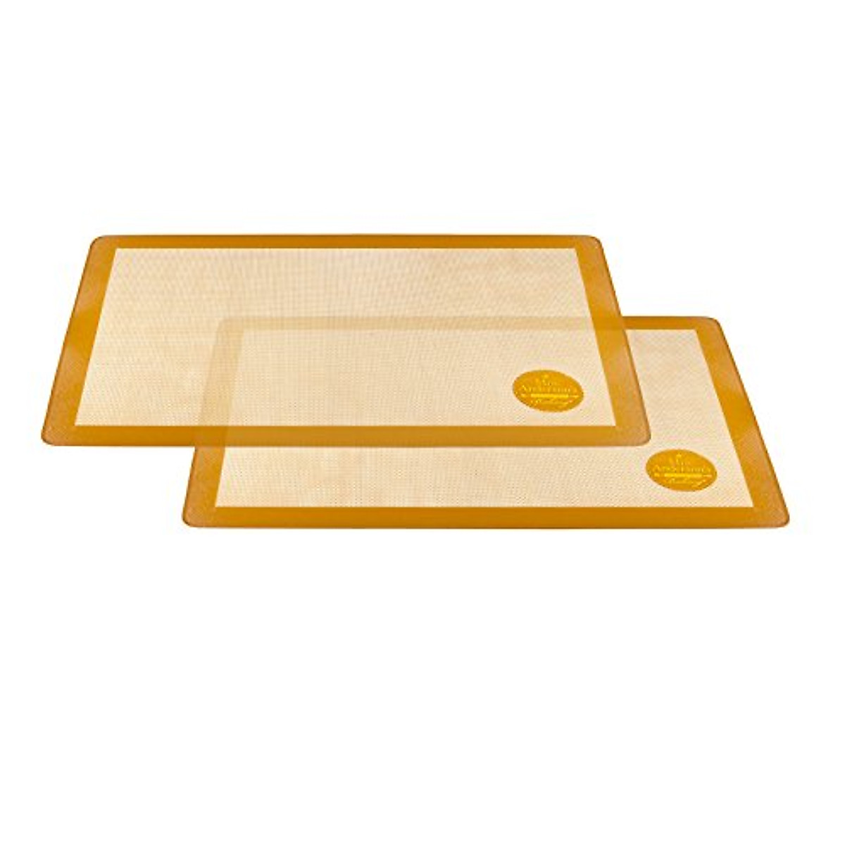 Mrs. Anderson’s Baking Non-Stick Silicone Half-Size Baking Mat, 11.625-Inch x 16.5-Inch, Set of 2