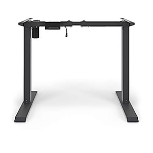 HON Basyx Commercial-Grade Single Motor Electric Height Adjustable, Standing Desk Base, 28" to 47" High, Black