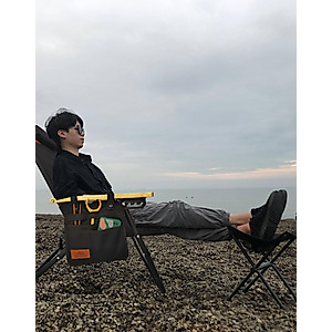 AnYoker Beach Chair, 4 Adjust Position Compact Backpacking Chair, Portable Folding Chair, Camping Chair with Side Pocket, Headrest,Cup Holder,Shoulder Strap, Lightweight Hiking SDTJY（Mouse）