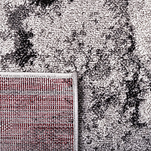 SAFAVIEH Adirondack Collection Runner Rug - 2'6" x 12', Grey & Black, Modern Abstract Design, Non-Shedding & Easy Care, Ideal for High Traffic Areas in Living Room, Bedroom (ADR134Z)