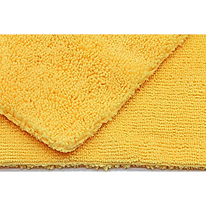 Autofiber Zeroedge Detailing Towel (Pack of 5) Edgeless Microfiber Polishing, Buffing, Window, Glass, Waterless, Rinseless, Car Wash Towels (Gold)