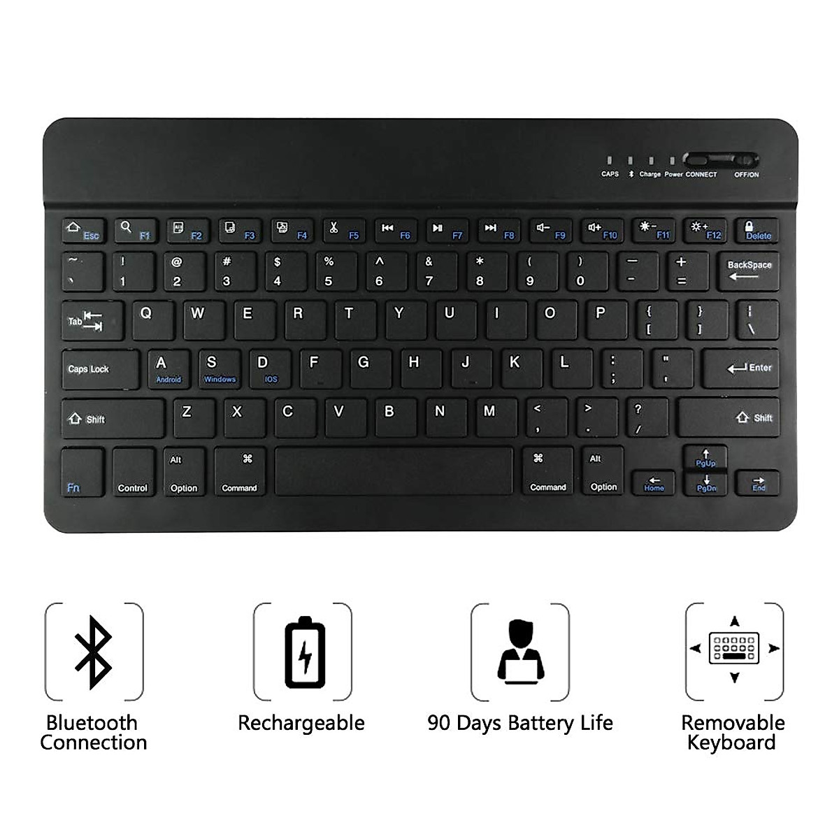 Microsoft Surface Pro 7 Case with Keyboard，Keyboard Case for Microsoft Surface Pro 7 (2019/Surface Pro 6 (2018) / Surface Pro 5(2017)/ Surface Pro 4 (2015) 12.3 inch Tablet