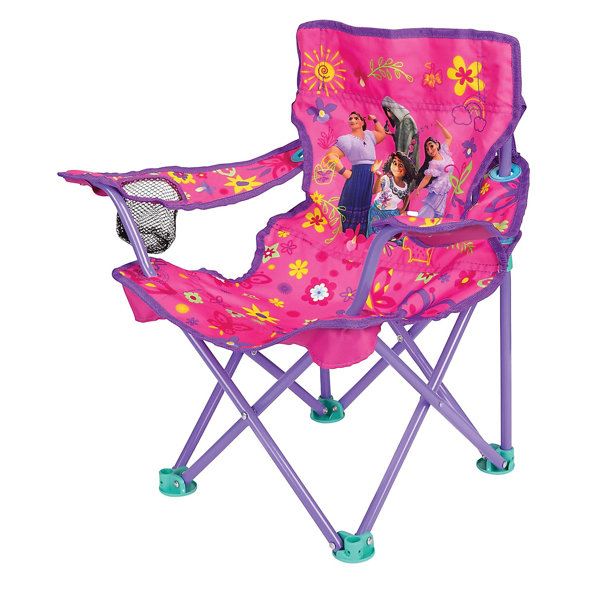 Disney's Encanto Kids Chair Foldable for Camping, Sports or Patio with Carry Bag, Toddlers 24M+