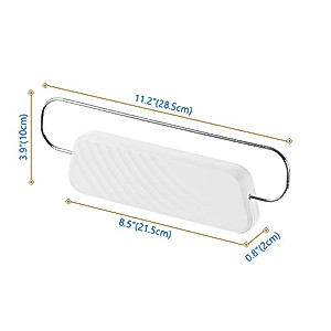 Poeland Folding Single Towel Racks - Wall Mounted Towel Bar Organizer Suitable for Kitchen, Bathroom, Laundry and Other Places