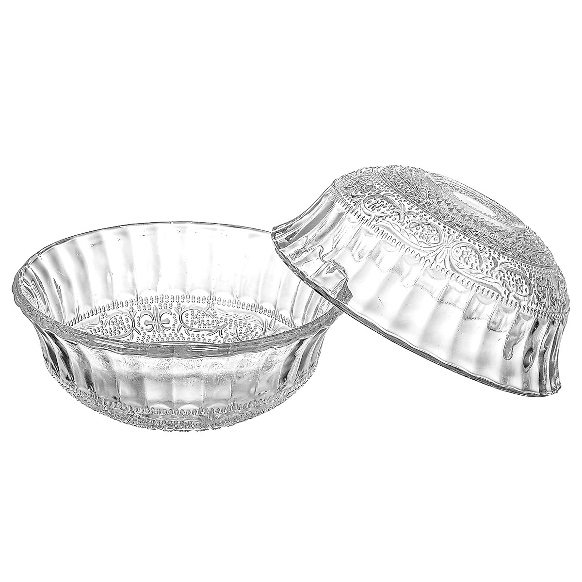 Youeon 18 Pcs 5 Inch Small Glass Bowls, 10 Oz Glass Salad Bowls, Meal Prep Bowls, Ice Cream Bowls Dessert Bowls Set, Candy Bowls Serving Bowls for Fruit, Candy, Snack, Dishwasher Safe