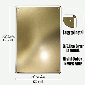 Paximiga April Showers Bring May Flowers Retro Look Tin 8X12 Inch Decoration Crafts Sign 8 x 12 Inch