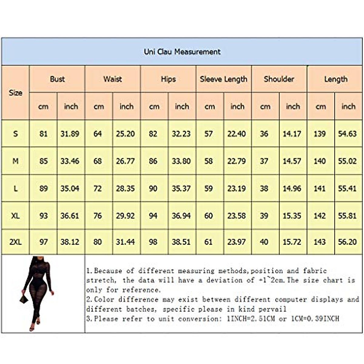 Uni Clau Women One Piece Outfits Mesh Sheer Bodycon Jumpsuit Long Sleeve See Through Party Catsuit Jumpsuits Black S