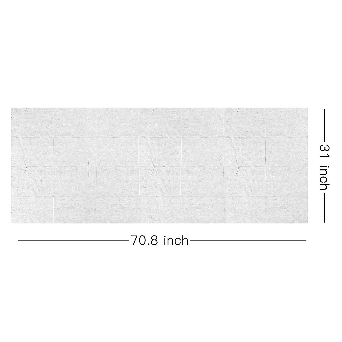 20 PCS Massage Table Sheets Disposable Non Woven SPA Bed Cover Breathable Polypropylene Fabric 31" x 70" Thin, Not Waterproof(White)