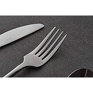 Annova Silverware 20 Set PCS Set Forged Premium Stainless Steel/Flatware - 4 x Dinner Forks, 4 x Salad Forks, 4 x Dinner Knives, 4 x Dinner Spoons, 4 x Dessert Spoons - Service for 4