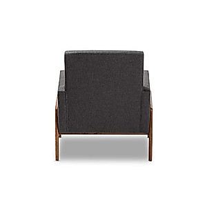 Baxton Studio Chairs, One Size, Dark Grey