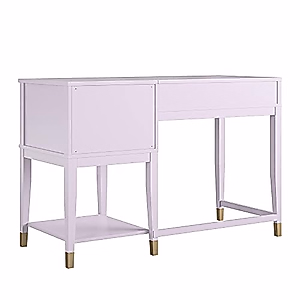 CosmoLiving by Cosmopolitan Westerleigh Lift-Top Computer Desk, Lavender