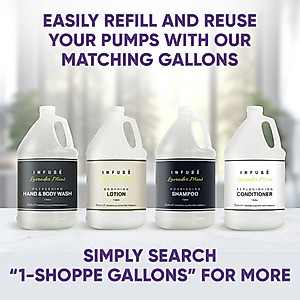 Terra Pure Infuse Lavender Mint Conditioner | Spa Collection | Hotel Amenities in Pump Bottle | 10.14 oz. / 300 ml (Single Bottle)