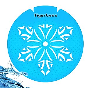 Tigerboss Urinal Screen Deodorizer (30 Pack) - Scent Lasts for Up to 30 Days – Anti-Splash &Ideal for Any Public Business Facilities Bathrooms Blue