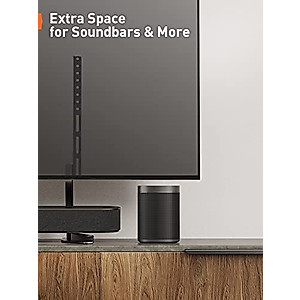 Perlegear Universal TV Stand Legs for Most 32-55 inch Flat or Curved TVs with VESA Mounting Patterns 200x100mm to 800x400mm, Table Top TV Stand Base Supports up to 88 lbs, PGTVS22