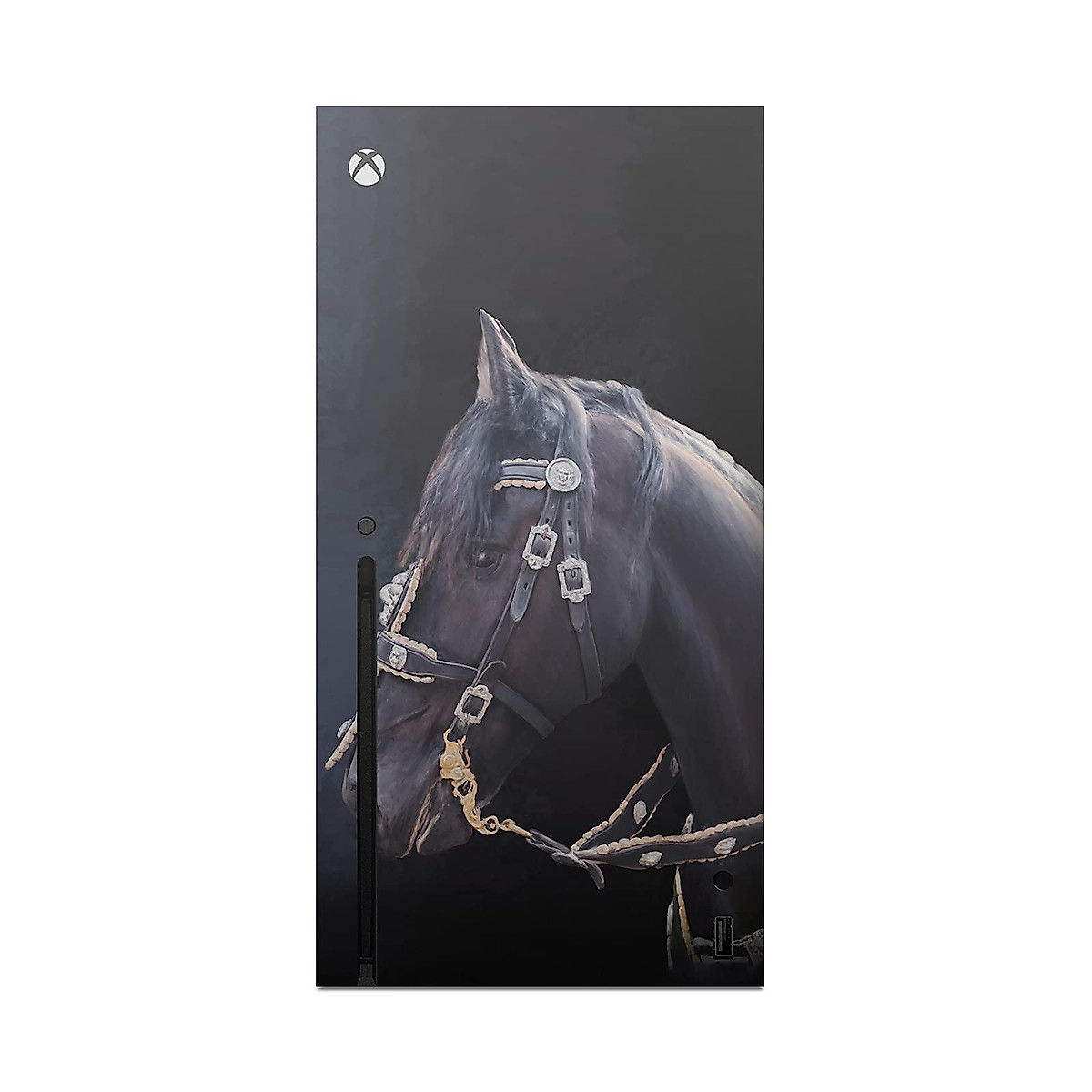 Head Case Designs Officially Licensed Simone Gatterwe Friesian Horse Art Mix Vinyl Sticker Gaming Skin Decal Cover Compatible With Xbox Series X Console