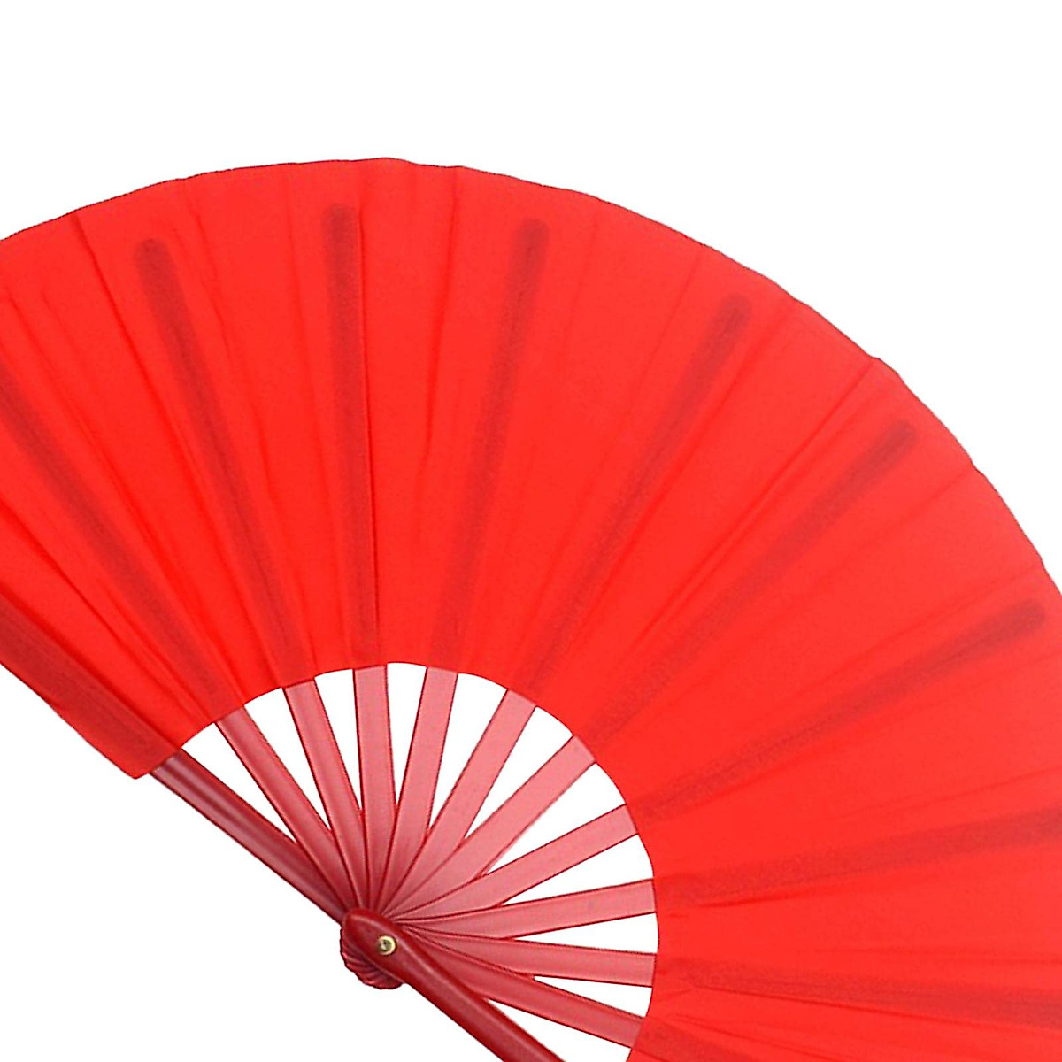 Folding Fans for Men and Women Portable Dance Fan Gifts Red Tai Ji Gong fu Hand Fan for Wedding Performance Festival Theater Party Fan